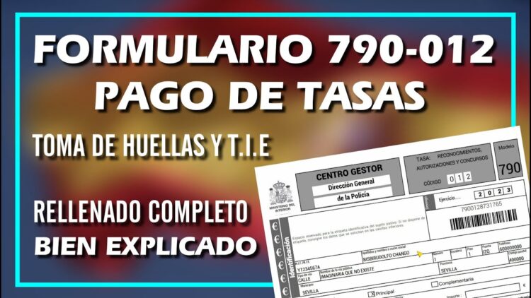 Cómo completar el formulario de tasa modelo 790 código 012 - Decide Burgos
